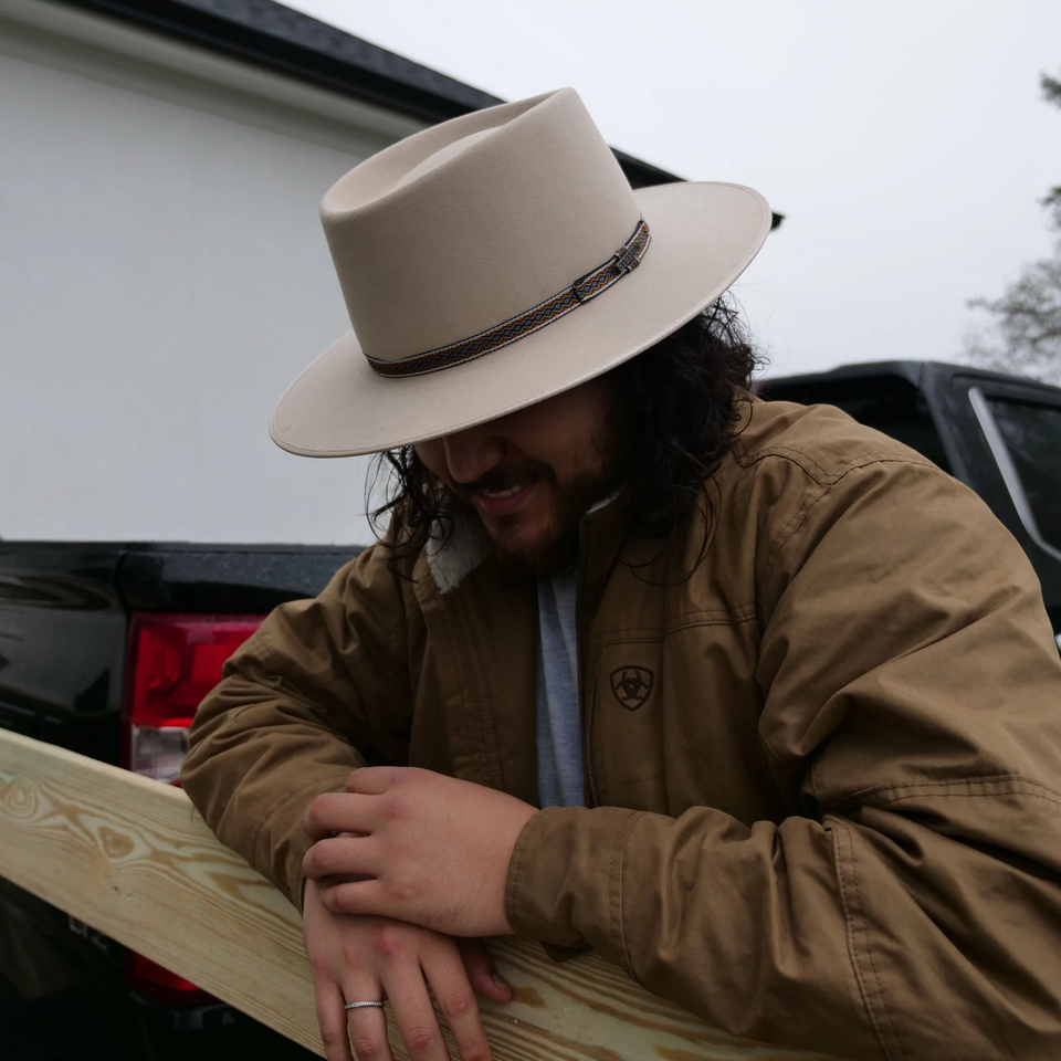 Stetson Yancy Hat Gambler Flat Brim | eBay