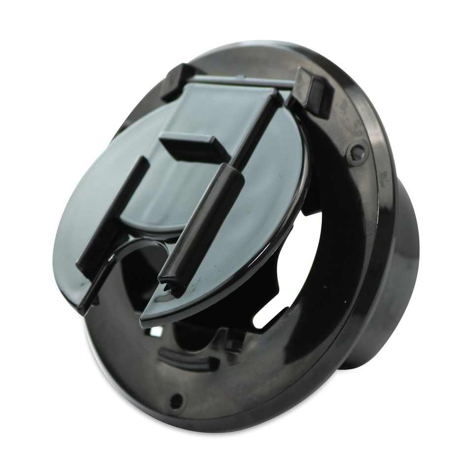 RV Camper Trailer Power Cord / Cable Hatch / Cover - Black - Flip up ...