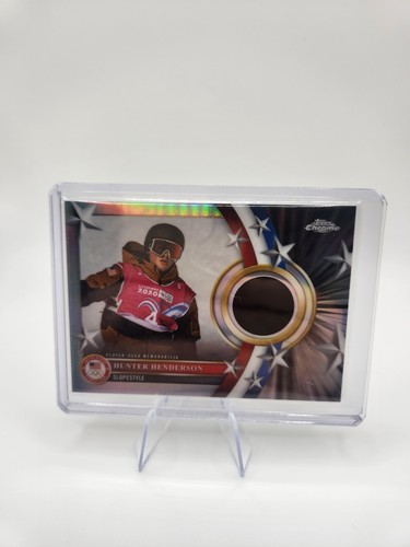 Hunter Henderson 2026 Topps Chrome Winter Olympics Memorabilia Relic ...