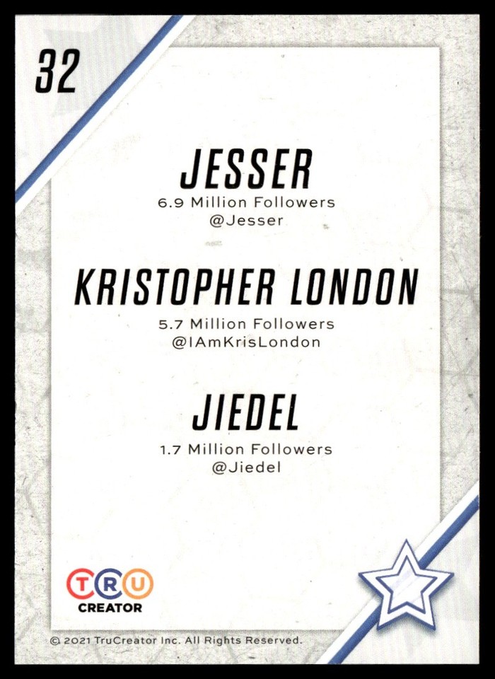 2021 TruCreator Jiedel/LSK/Jesser #32 | eBay