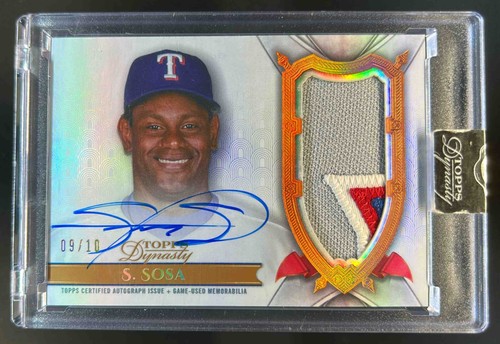 2024 Topps Dynasty Sammy Sosa Patch Auto #9/10 | eBay