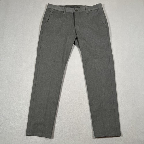 DUER Performance Pants Men 33x30 (Fits 34x27) Gray Slim Fit Smart ...