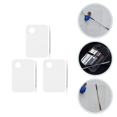 3 Sets Makeup Paint Palette Foundation Make-up Color Mixing Tray | eBay ...