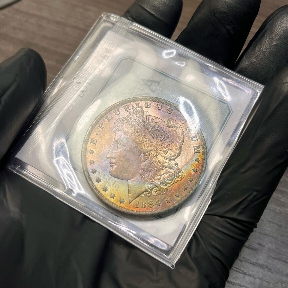 SEALED 1884 UNC Morgan Silver Dollar, in 2007 Stack's Auction Flip ...