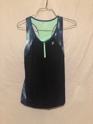 FILA Sport Girls Running Tank Top Black And Greens Size XS | eBay