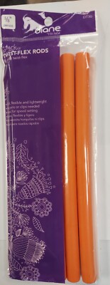 NEW Diane #T30 Twist Flex Hair Perm Rods Orange 10" X 5/8" , 6PCS | eBay