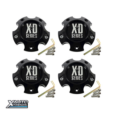 4 x XD Series Wheel Center Cap BOLT Gloss Black S057L120GB2-H34 | eBay