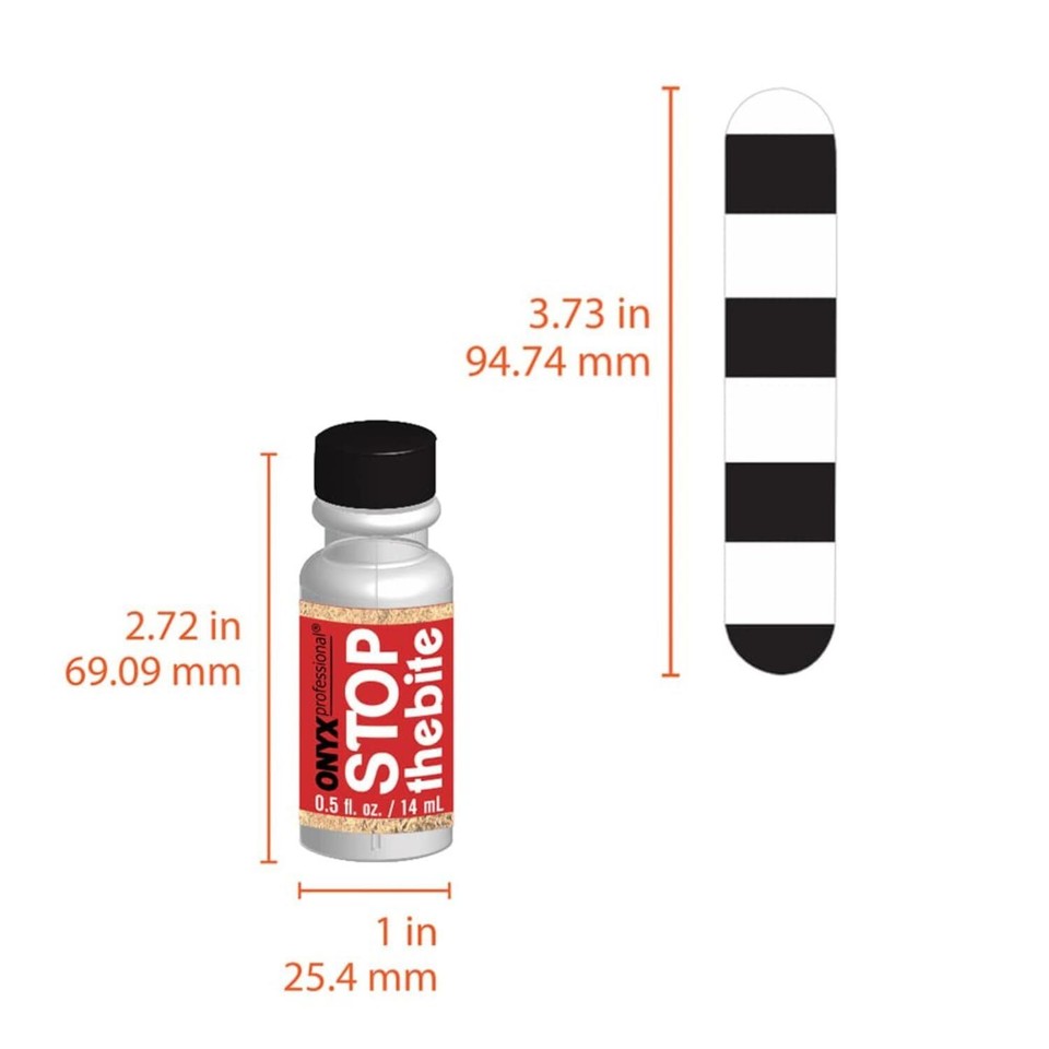 Stop the Bite Nail Biting Deterrent Polish 0.5 Fl Oz - Helps Nails Grow ...