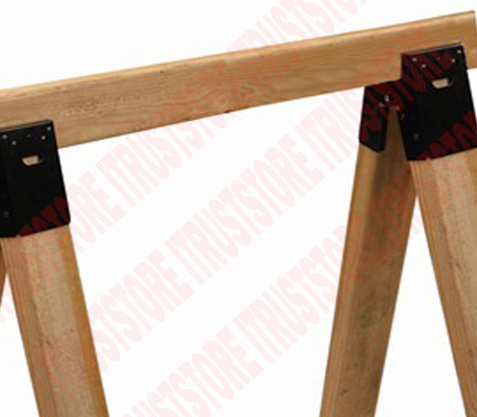 Tough Steel 2x4 Sawhorse Leg Brackets Rack Customized 2 Pcs. | eBay