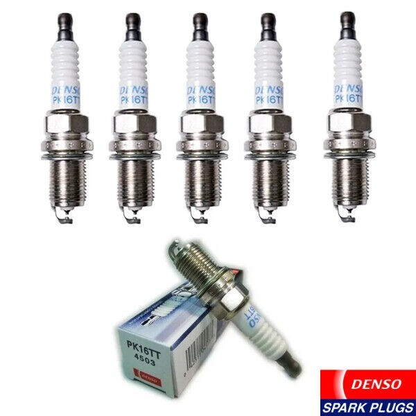 Genuine Set of 5 DENSO Platinum TT Spark Plugs PK16TT / 4503 | eBay