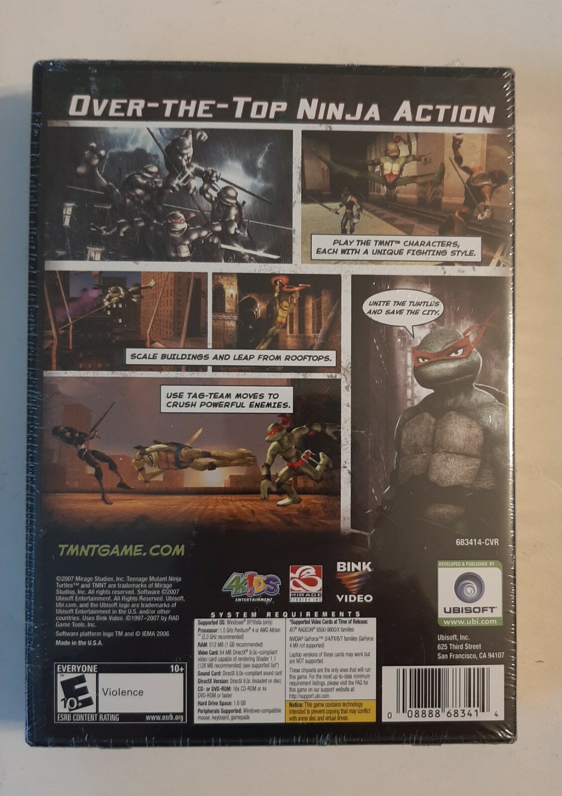 TMNT, PC CD-ROM, 2007, NOS, Teenage Mutant Ninja Turtles PC Video Game ...