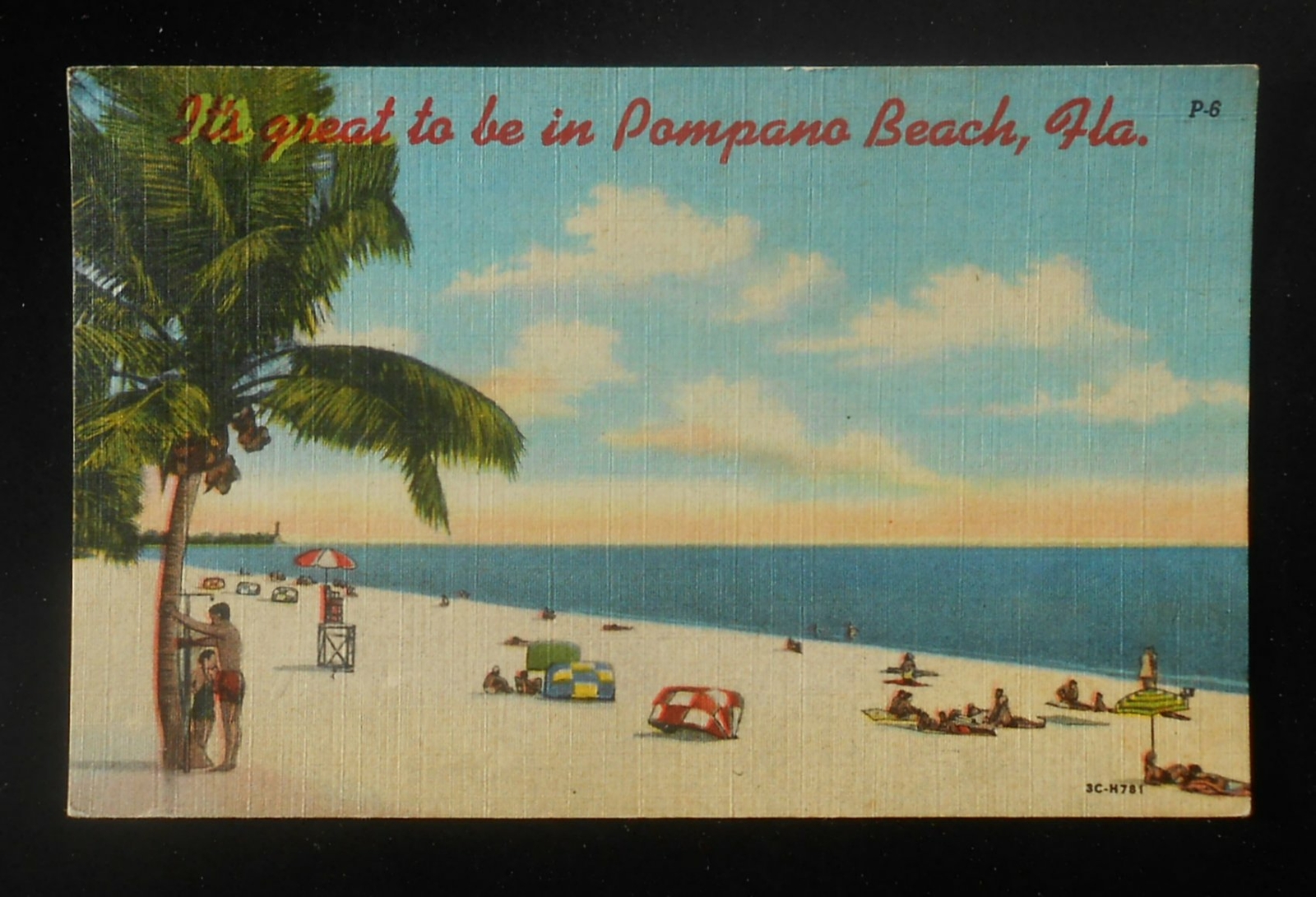 1956 Empty Lifeguard Chair It's Great to Be in Pompano Beach FL Broward ...