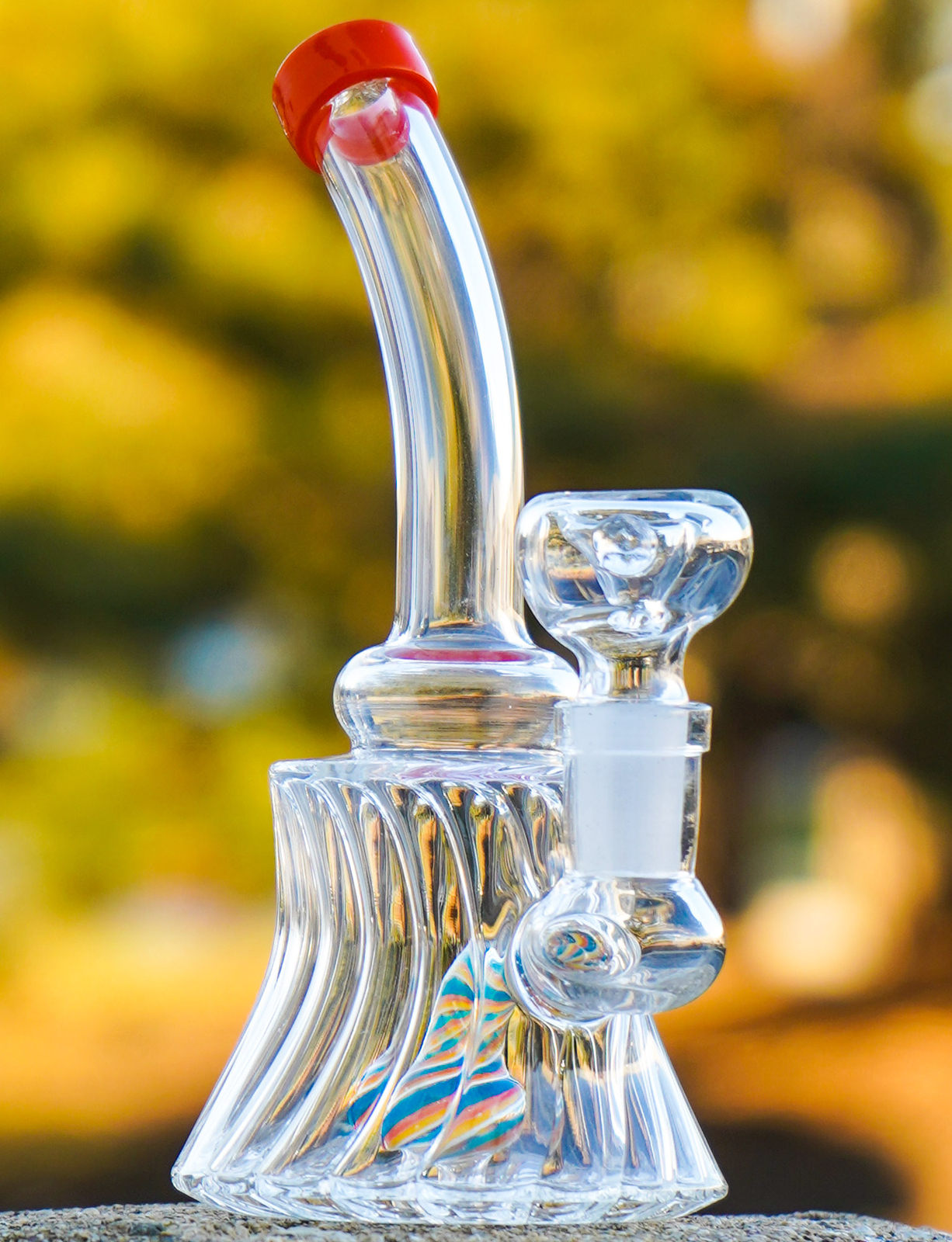 TILTED Neck Wigwag BONG Glass Water Pipe COOL Hookah UNIQUE Bubbler *USA* | eBay