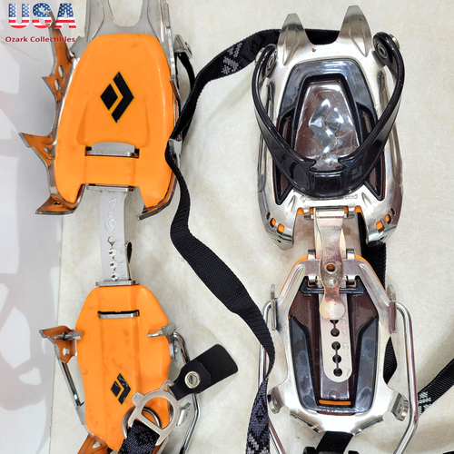 Black Diamond Cyborg Pro Orange Crampons Ice Climbing Equipment | eBay