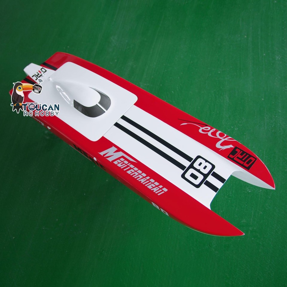 E32 Prepainted Red Electric Racing KIT RC Boat Hull Only for Advanced ...