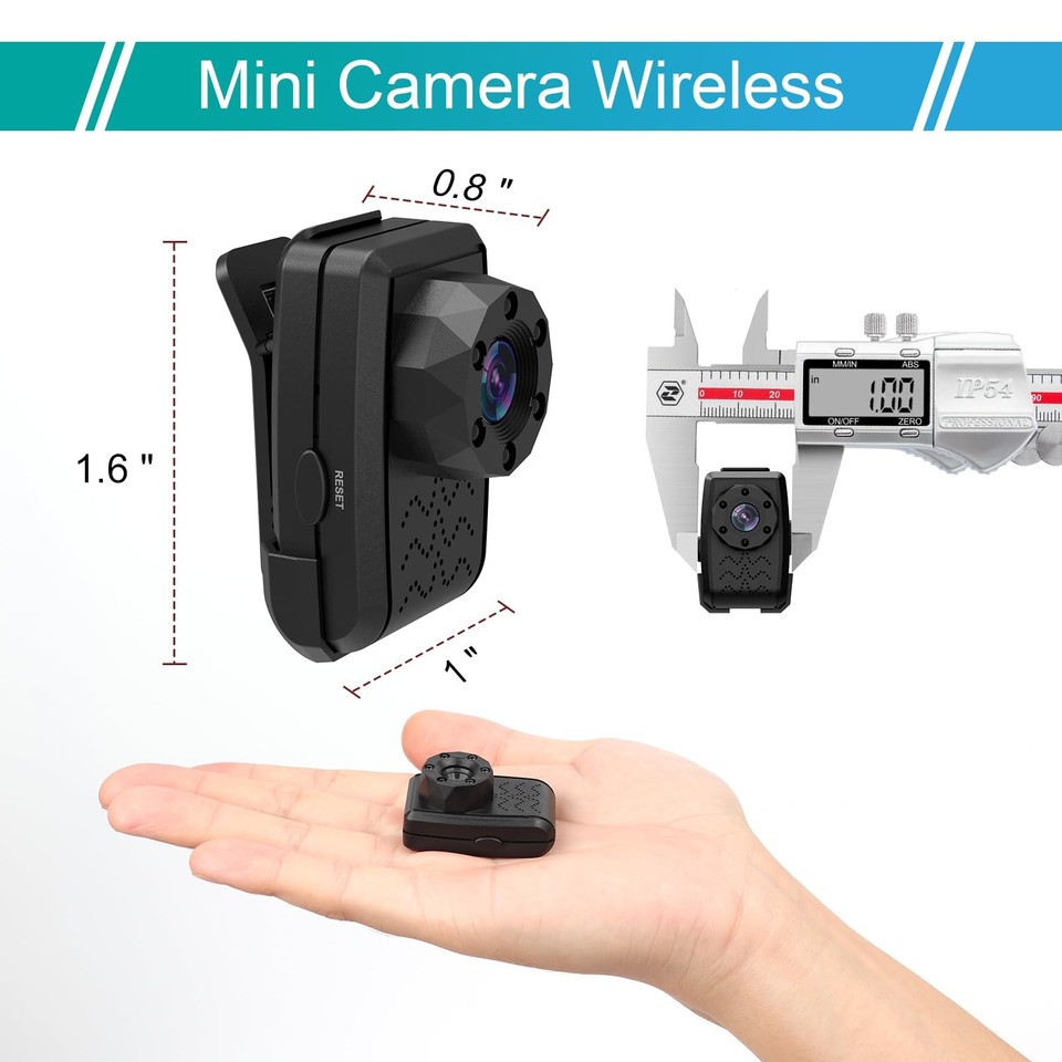 Mini Camera Wireless HD Small WiFi Surveillance Cameras with Motion ...