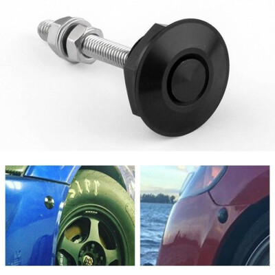 Car Hood Pin Black Lock Push Button Low Profile Click Latch Clips Quick ...