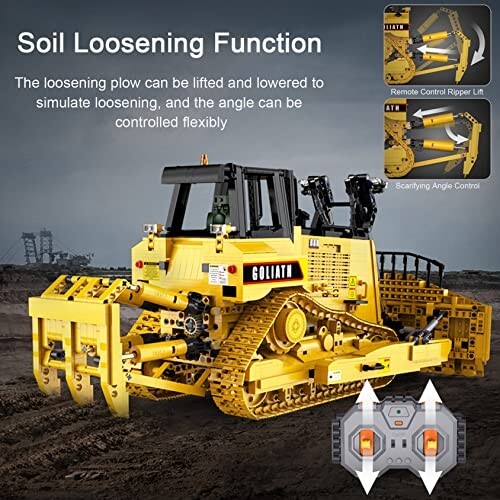 CaDA Masters Goliath Bulldozer Remote Controlled Construction Brick ...