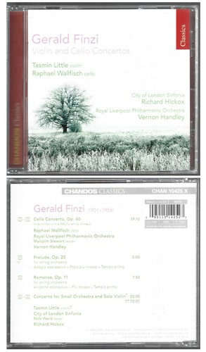 Gerald Finzi Violin & Cello Concertos R Hickox T Little R Wallfisch CD ...