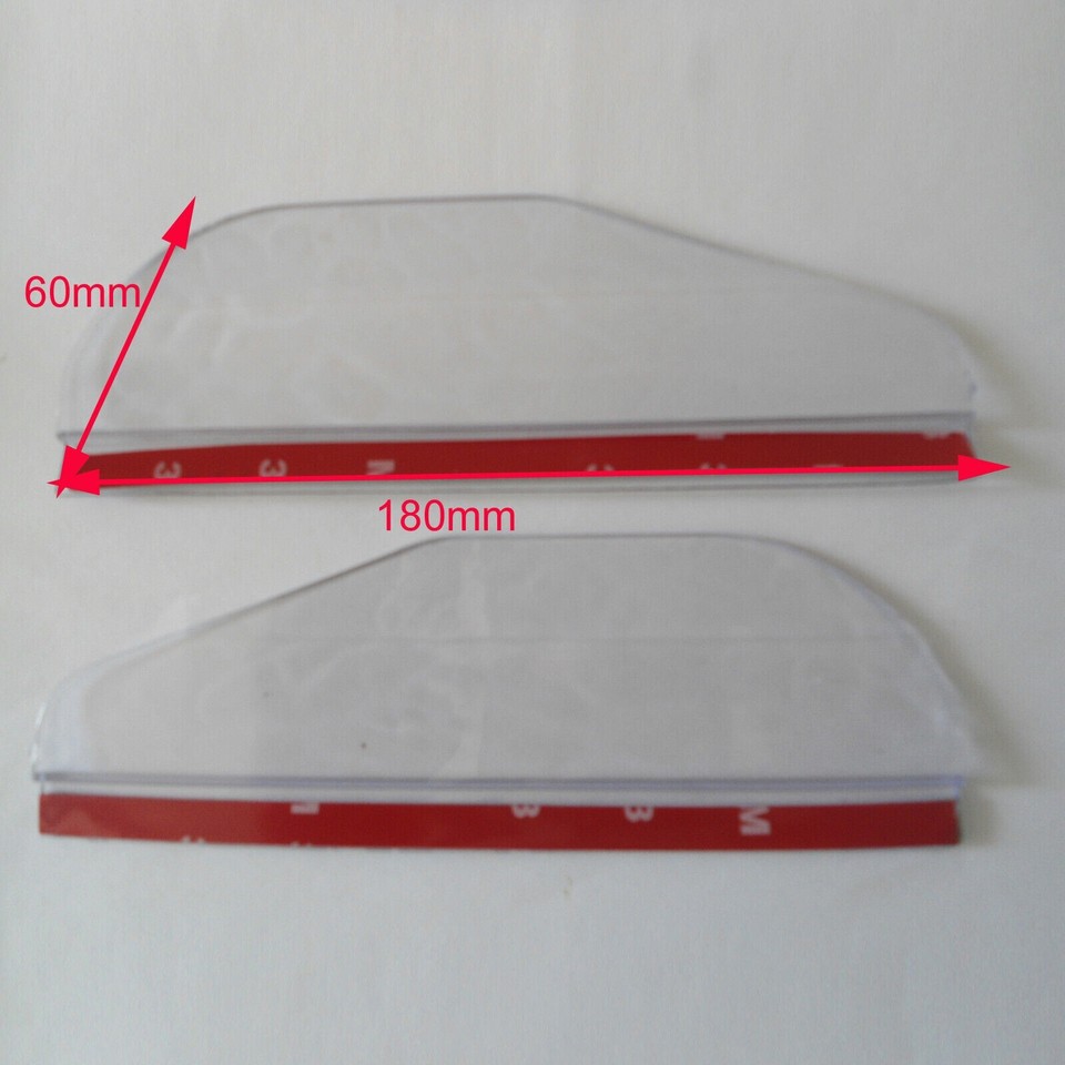 Clear Rear View Side Mirror Rain Board Eyebrow Guard Sun Visor Car ...