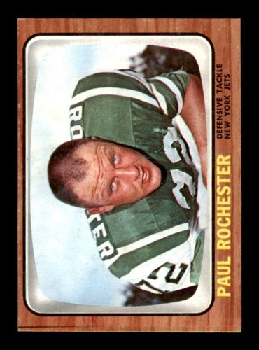 1966 Topps #100 Paul Rochester EXMT/EXMT+ NY Jets 563314 | eBay