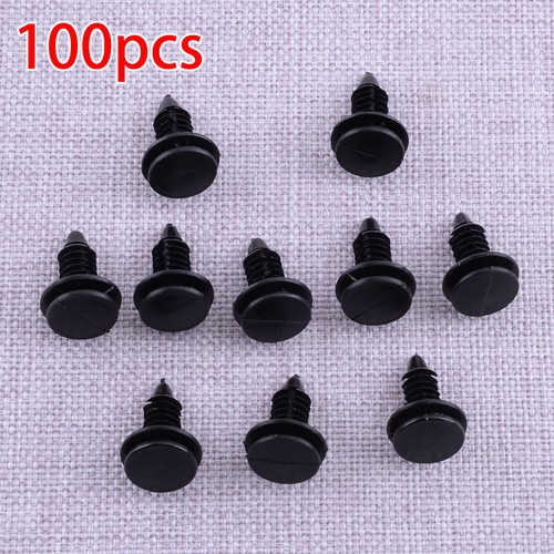 100pcs Interior Door Trim Plastic Panel Retainers Clips Fits For Ford ...