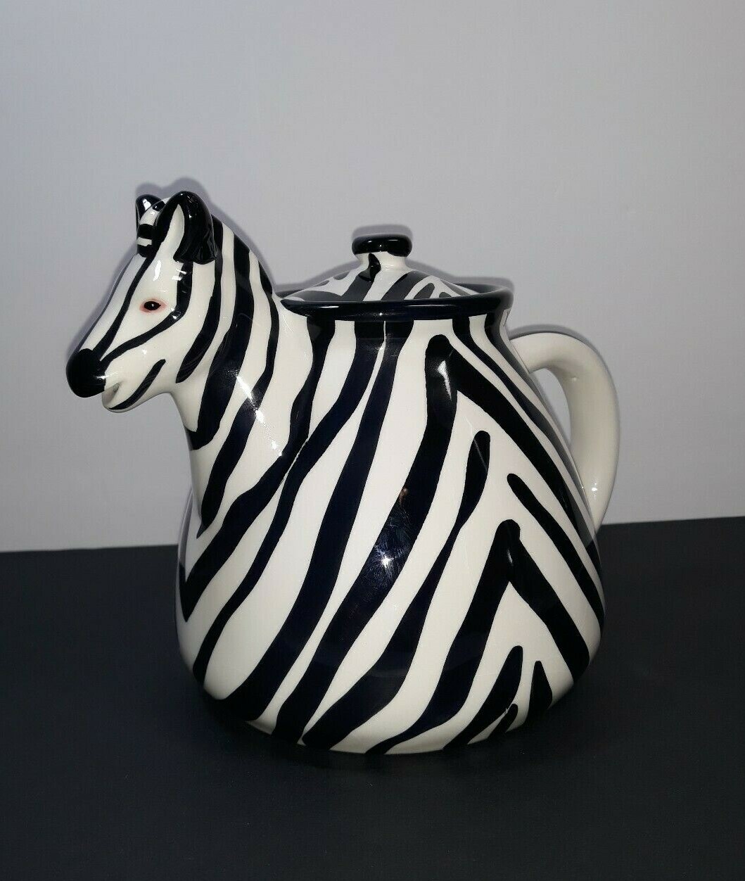 Collectible Zebra Teapot Hand Painted Ceramic | eBay