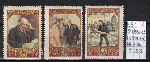 Soviet stamps 1957 SC# 1933-35 Full set MLH OG C030038 | eBay