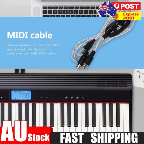 Electronic Piano USB Interface to MIDI Converter Music Keyboard Cable ...
