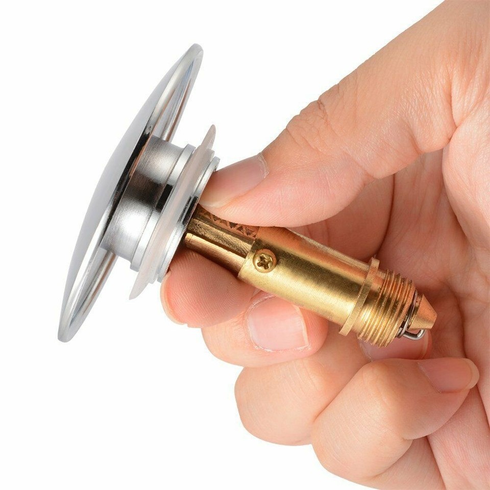 Brass Basin Click Clack Waste with Clicker Spring and Internal Spring ...