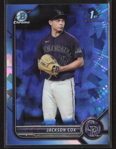 Jackson Cox 2022 Bowman Draft Sapphire Edition #BDC-174 Colorado ...