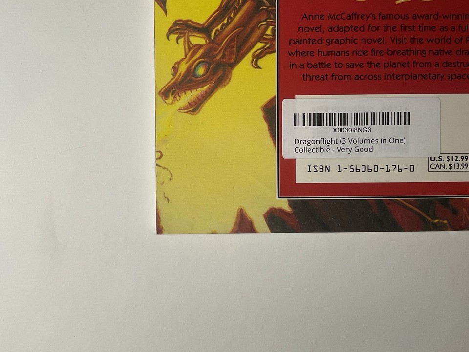 Dragonflight, Eclipse Comics, Anne McCaffrey, TPB Collects 1-3 Complete ...