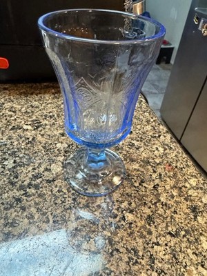 VINTAGE MADRID BLUE SET OF 4 SUNDAE GLASSES FROM INDIANA GLASS CO. | eBay