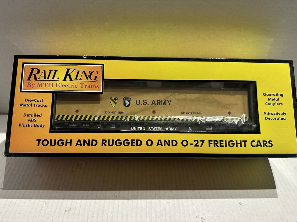 MTH O 30-76752 US Army Bulkhead Flat Car W/ Lumber Load | eBay