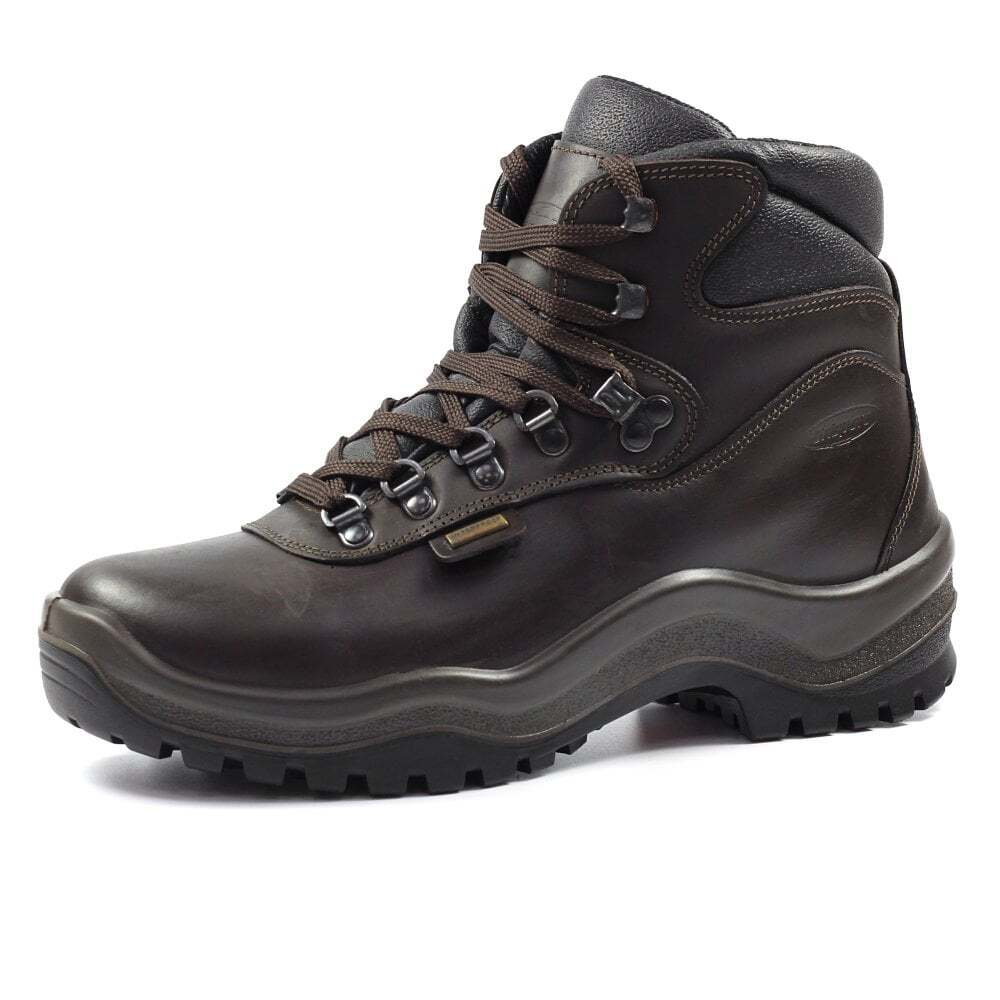 Grisport Timber Trekking Boots Leather Waterproof Walking Hiking Brown ...