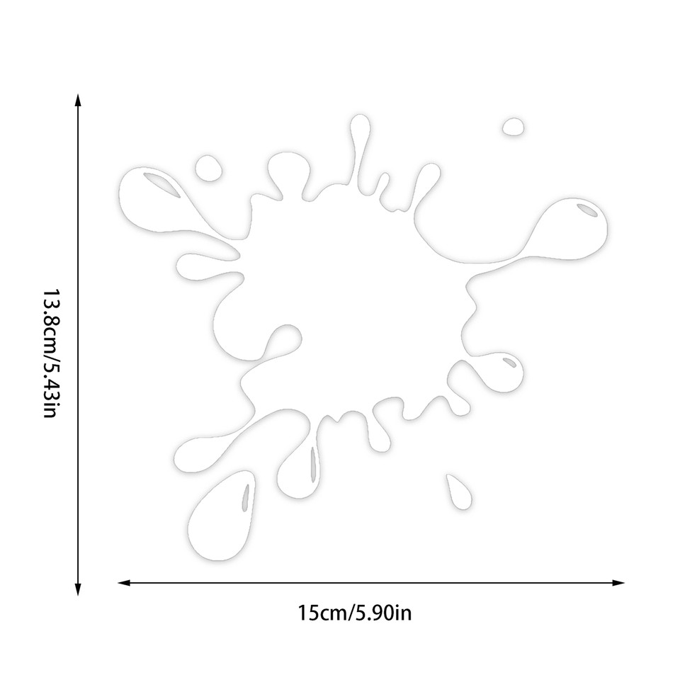 Paint Splatter Sticker Vinyl Decal Paintball Splat Shot Wall Car Window ...