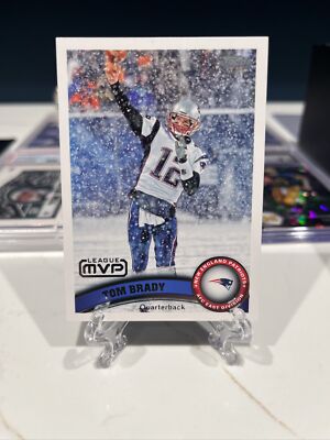 2011 topps tom brady League MVP snow card #240 INVEST GOAT HOF TB12 ...