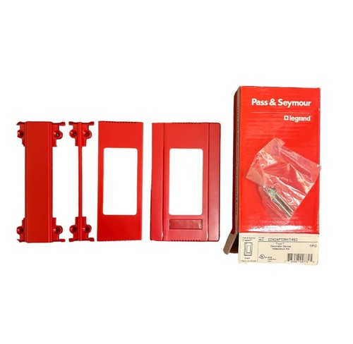 PASS & SEYMOUR CDADAPTORKIT TITAN DECORATOR DEVICE INSTALLATION KIT RED ...