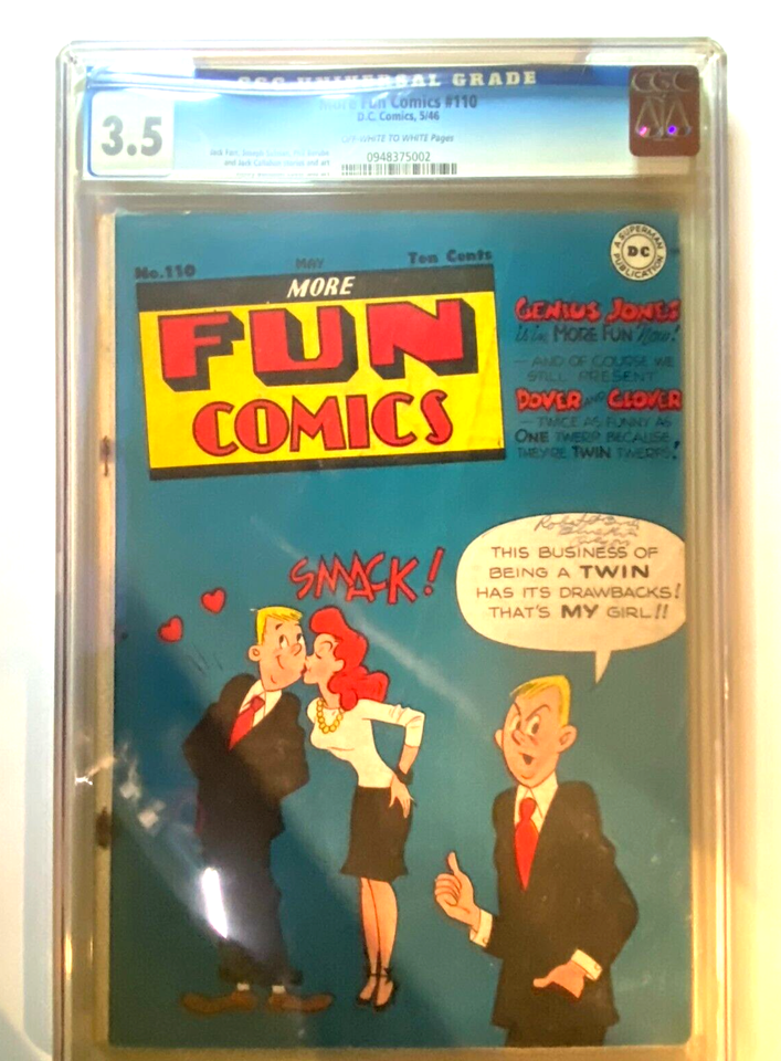 MORE FUN COMICS #110 CGC 3.5 1946 | eBay