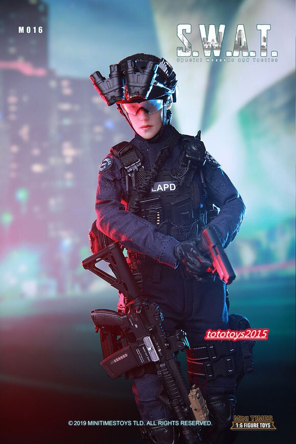 Mini times toys (M016) 1/6 Female Policewoman Uniform Combat Action ...
