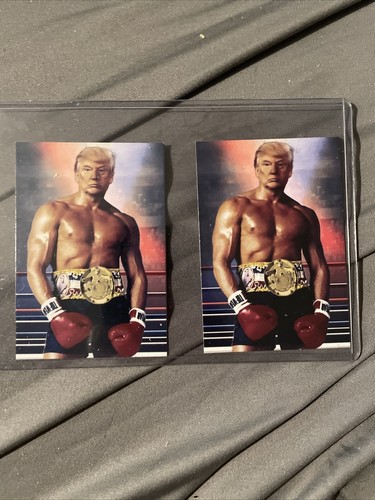 RARE 2024 DONALD TRUMP rocky Custom President Baseball Rookie Card 2 ...