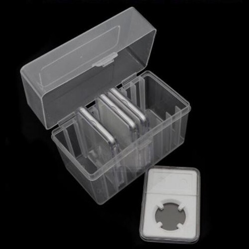 Clear Storage Box Plastic Case for 10 Certified PCGS NGC Slabs Coin ...