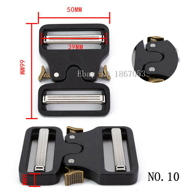 25/32/50 38mm Quick Release Man Belt Buckle Metal Tactical Military ...