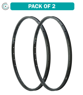 2 Pack Alex Adventure 2 Rim 700 Disc Black Silver 32H Clincher Presta ...