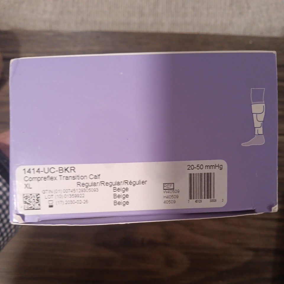 Sigvaris Compreflex Liner Socks Calf Beige X Large | eBay