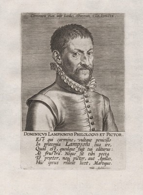 Hendrick Goltzius Domenicus Lampsonius Liege Poet Painter Portrait ...