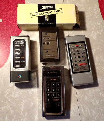 Lot of 4 VTG 60's TV Admiral, Zenith, Remote Control Clicker, Space ...