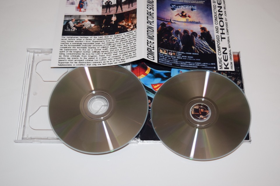 Superman II 2 Complete Score Soundtrack Ken Thorne 2-CD Set PROMO 1980 ...