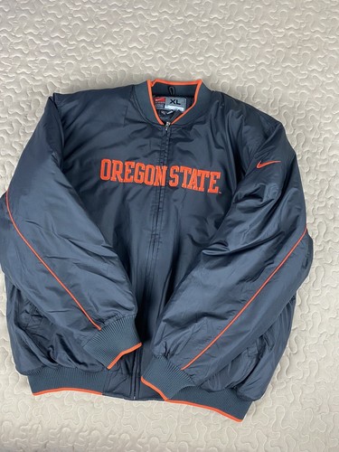 OSU Oregon State Beavers Nike Vintage Bomber Jacket Coat mens sz XL | eBay