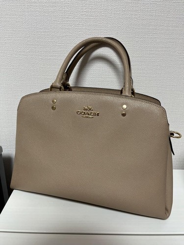 COACH shoulder bag light beige 91493 | eBay